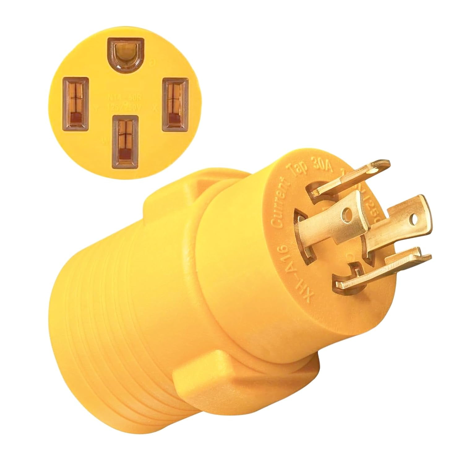 NEMA L14-30P to 14-50R Twist Locking Generator Adapter, 30 Amp Male to ...