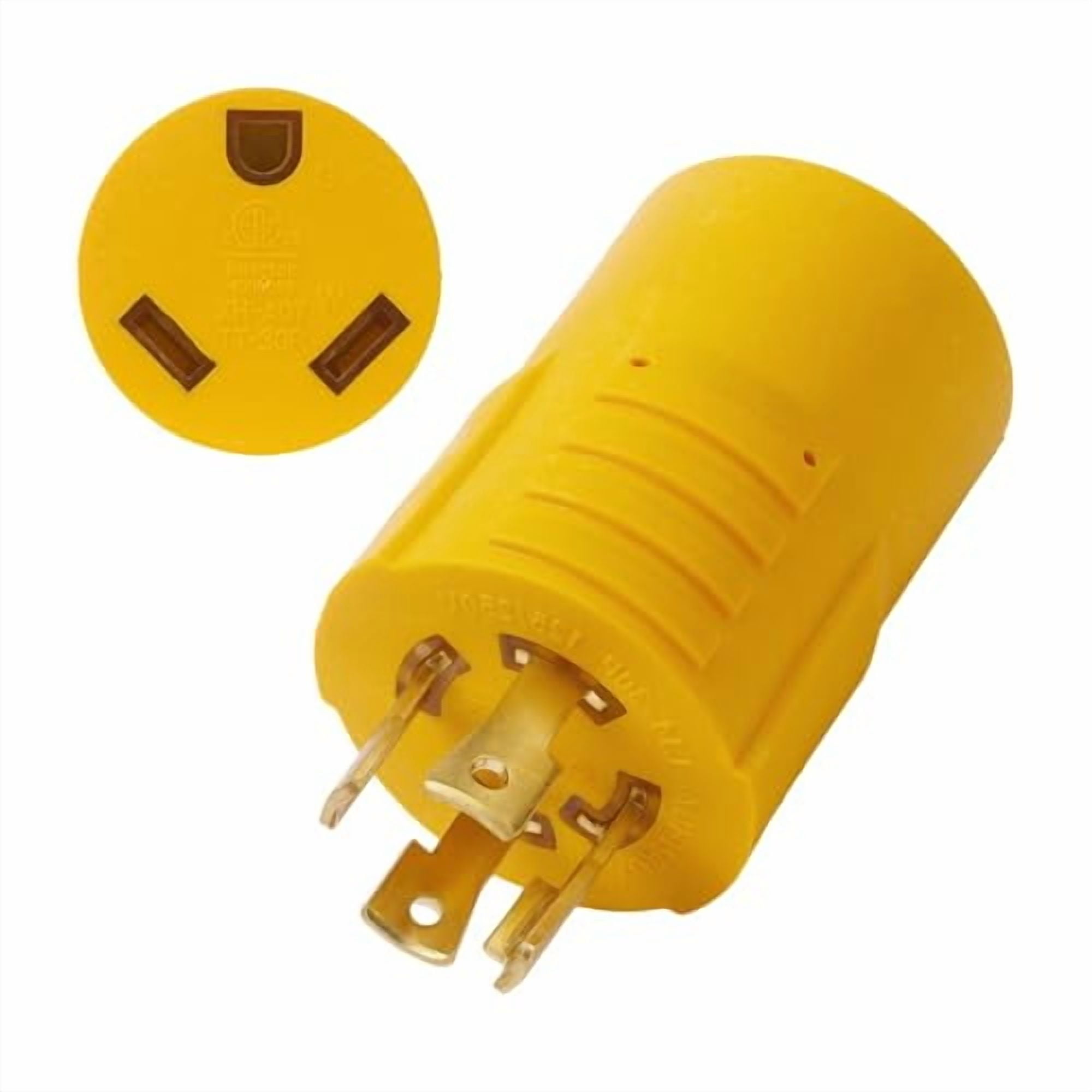 NEMA L14-30P to TT-30R 30 Amp RV Generator Adapter, 4 Prong 30A L14-30P ...