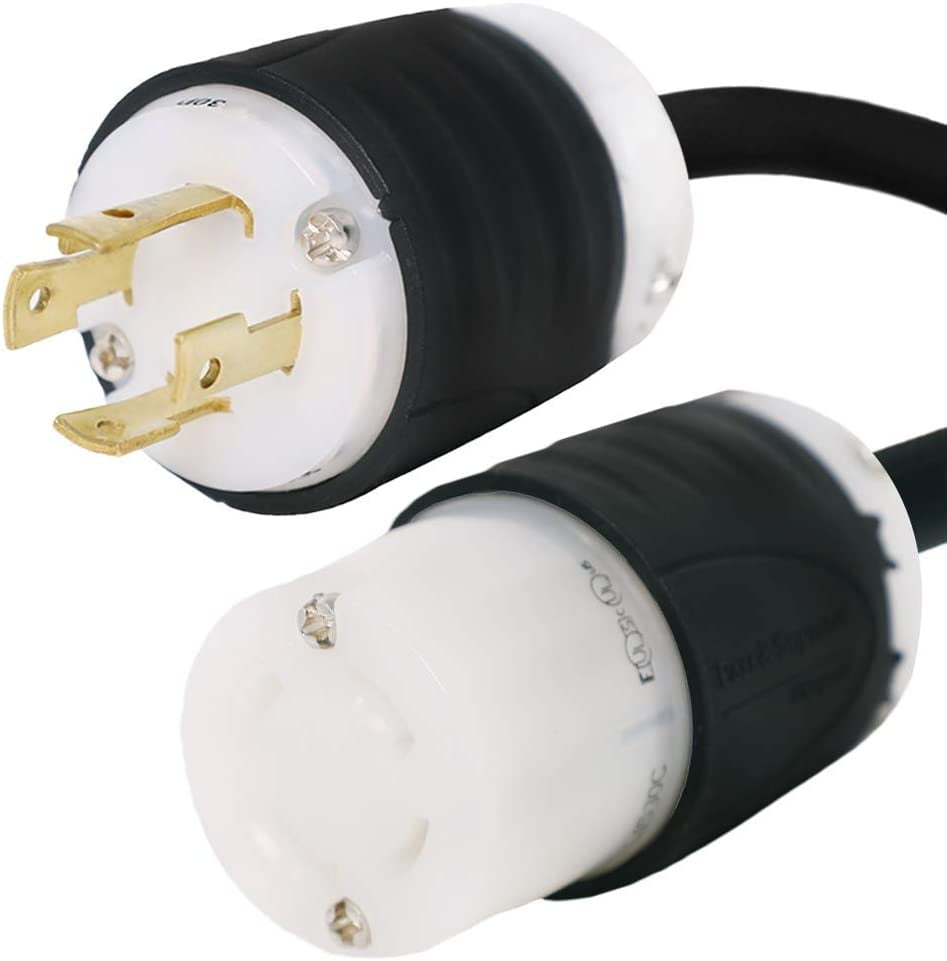 NEMA L15-30 Extension Power Cord - 30A/250V, 8/4 SOOW - Iron Box # IBX ...