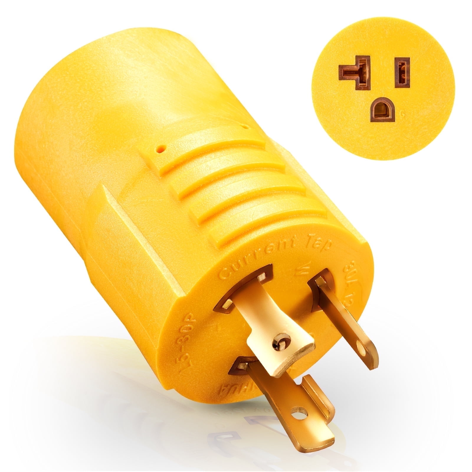30 Amp to 110 Adapter ,NEMA L5-30P to 5-15/20R RV Plug Adapter,30Amp ...