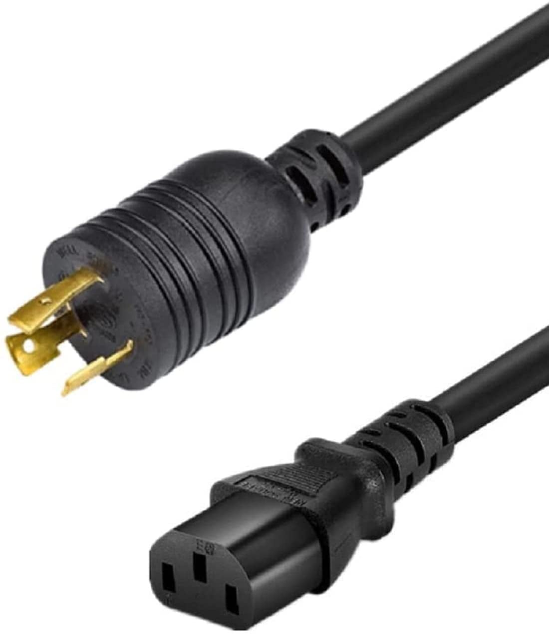 NEMA L6-20P to IEC 320 C13 Power Cord,Toptekits Heavy Duty AC Power Cord, 15A/250V, 14 AWG,NEMA ...