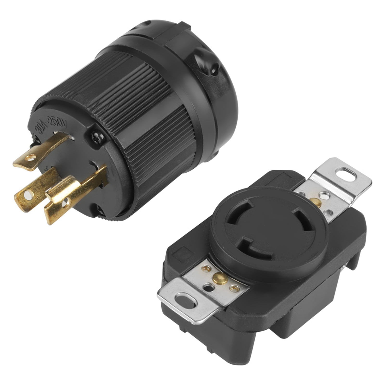 NEMA L6-30P L6-30R 30A 250V Twist Lock Electrical 3 Pin Plug Receptacle ...