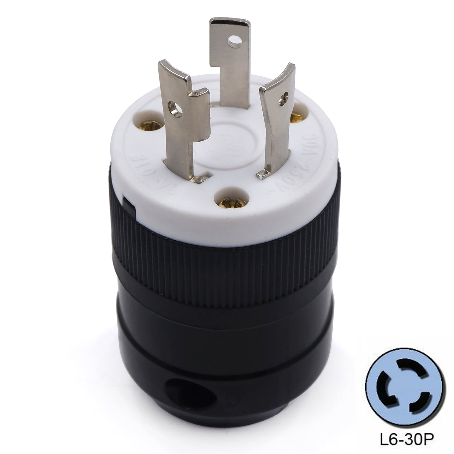 NEMA L6-30P Plug 3 Wire 30 Amps Male 250V UL Approval Safety for L6-30R ...