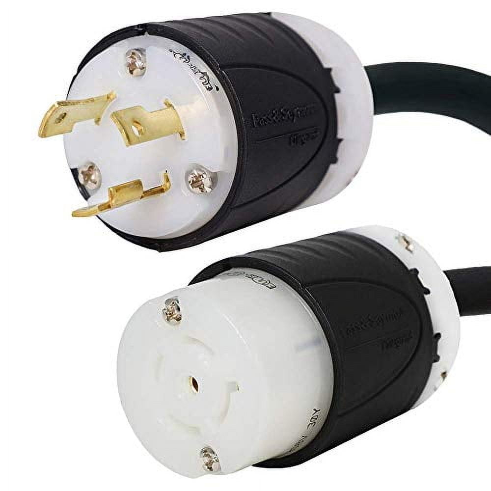 NEMA L6-30P to a L21-20R Plug Adapter - 1 Foot, 20A/208V, 12/3 SJOOW ...