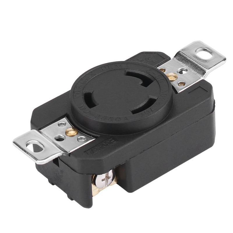 NEMA L6-30R 30 Amp 250 Volt Locking Female Wall Outlet Receptacle for ...