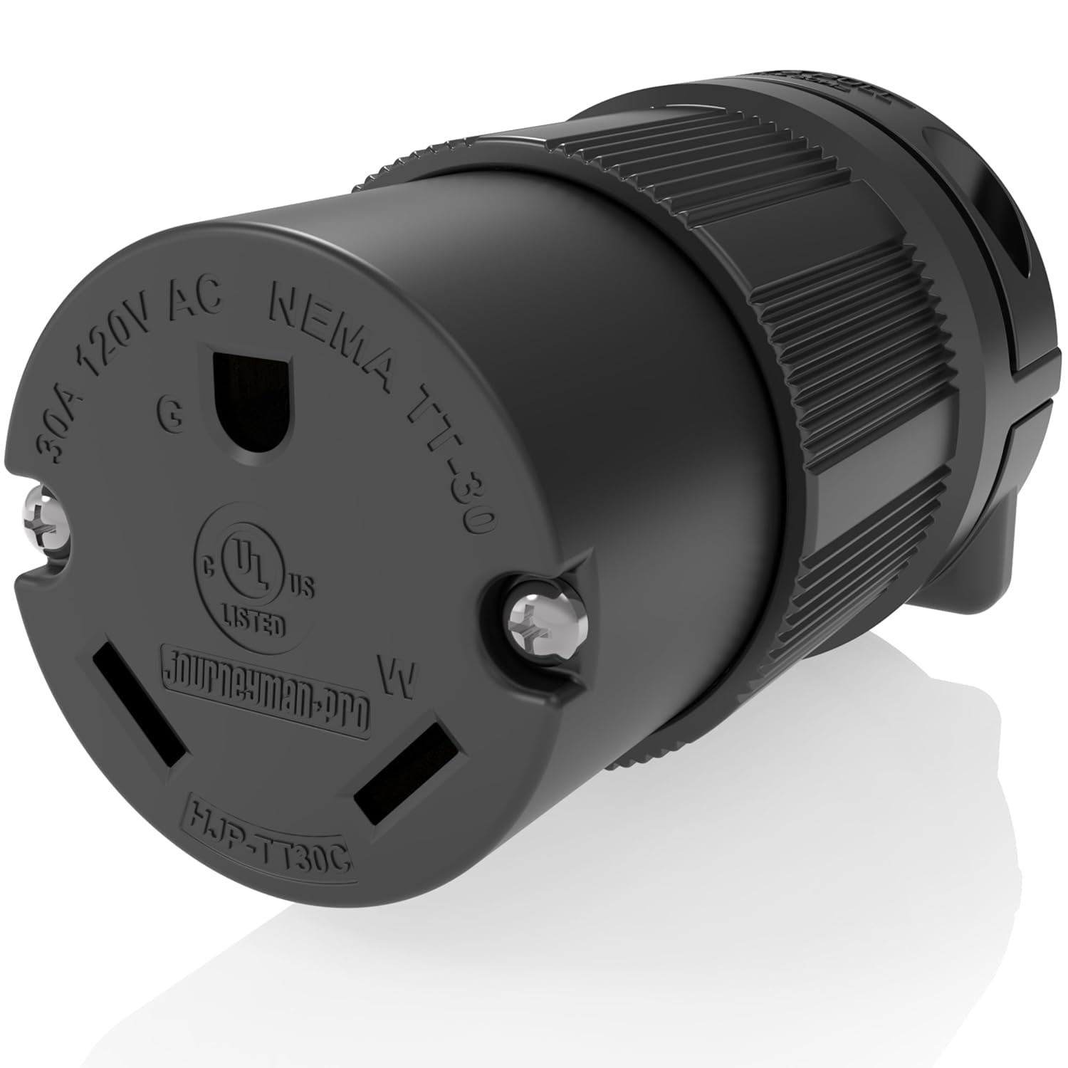 NEMA TT-30R, 30 Amp, 125 Volt, 3-Prong Straight Blade Female RV Trailer ...