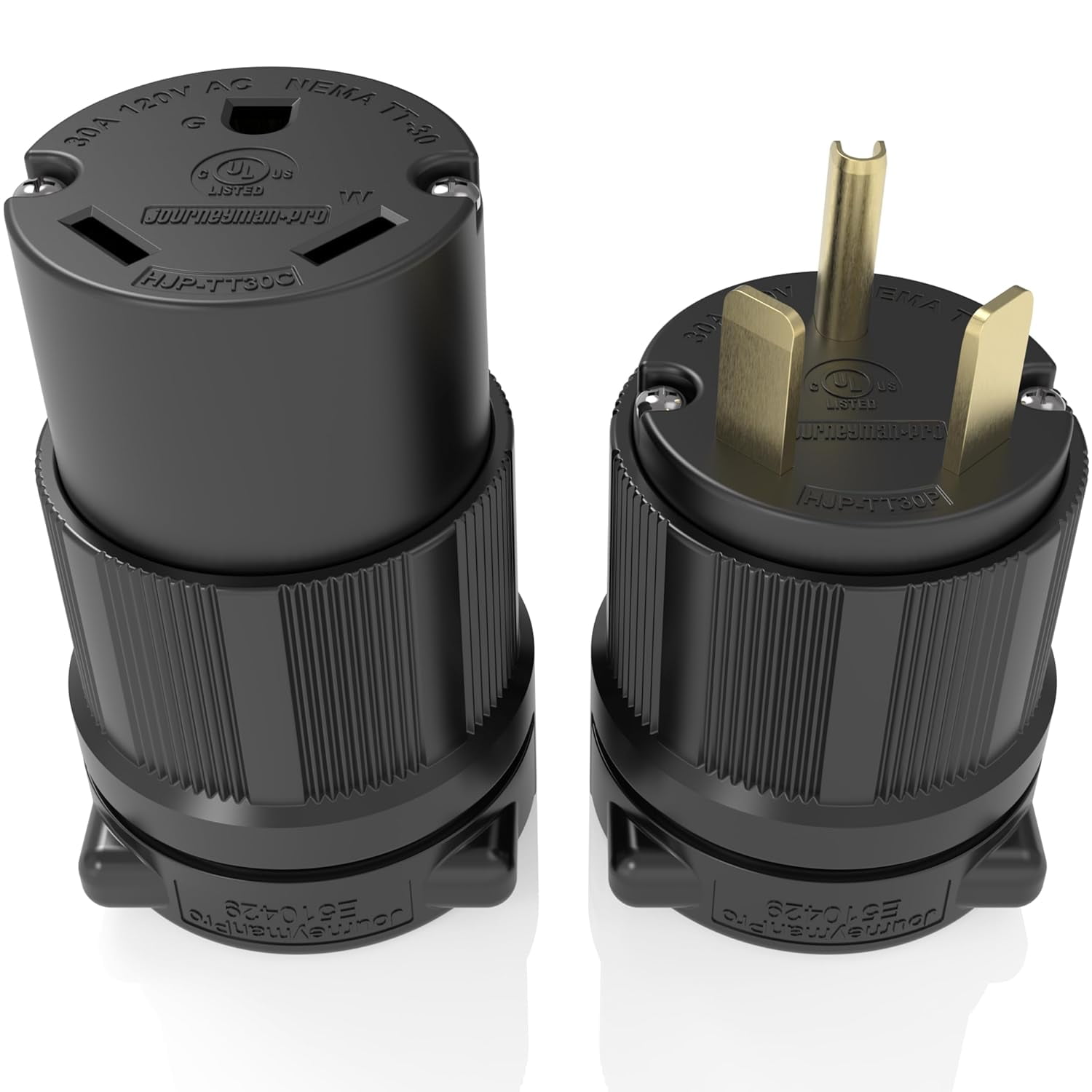 NEMA TT-30R, 30 Amp, 125 Volt, 3-Prong Straight Blade Female RV Trailer ...