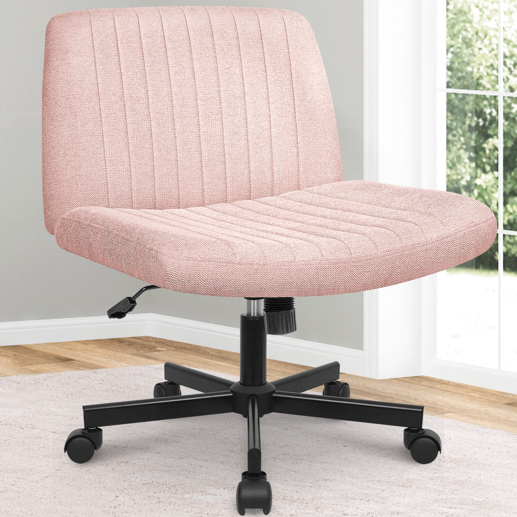 NEO CHAIR Criss Cross Legged Office Desk Vanity Armless Chair with ...