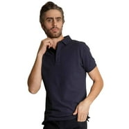 3-Pack Men's Regular-Fit Short Sleeve Pique Polo Shirts with Ribbed Collar & Armbands, Sizes S ...