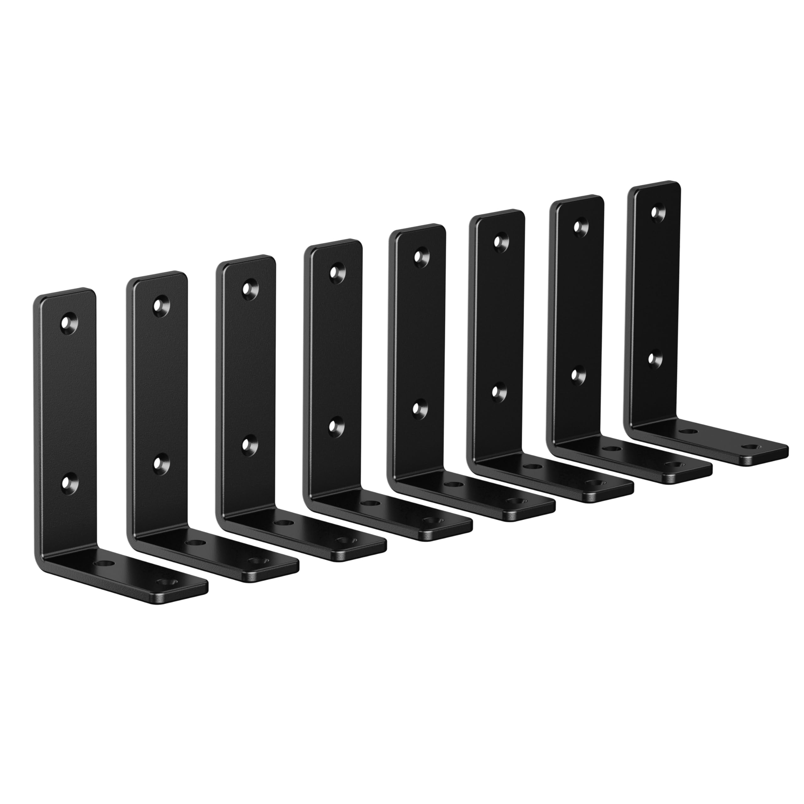NEODROP 8-Pack 4 Inch Heavy Duty Shelf Brackets, Premium Floating L ...