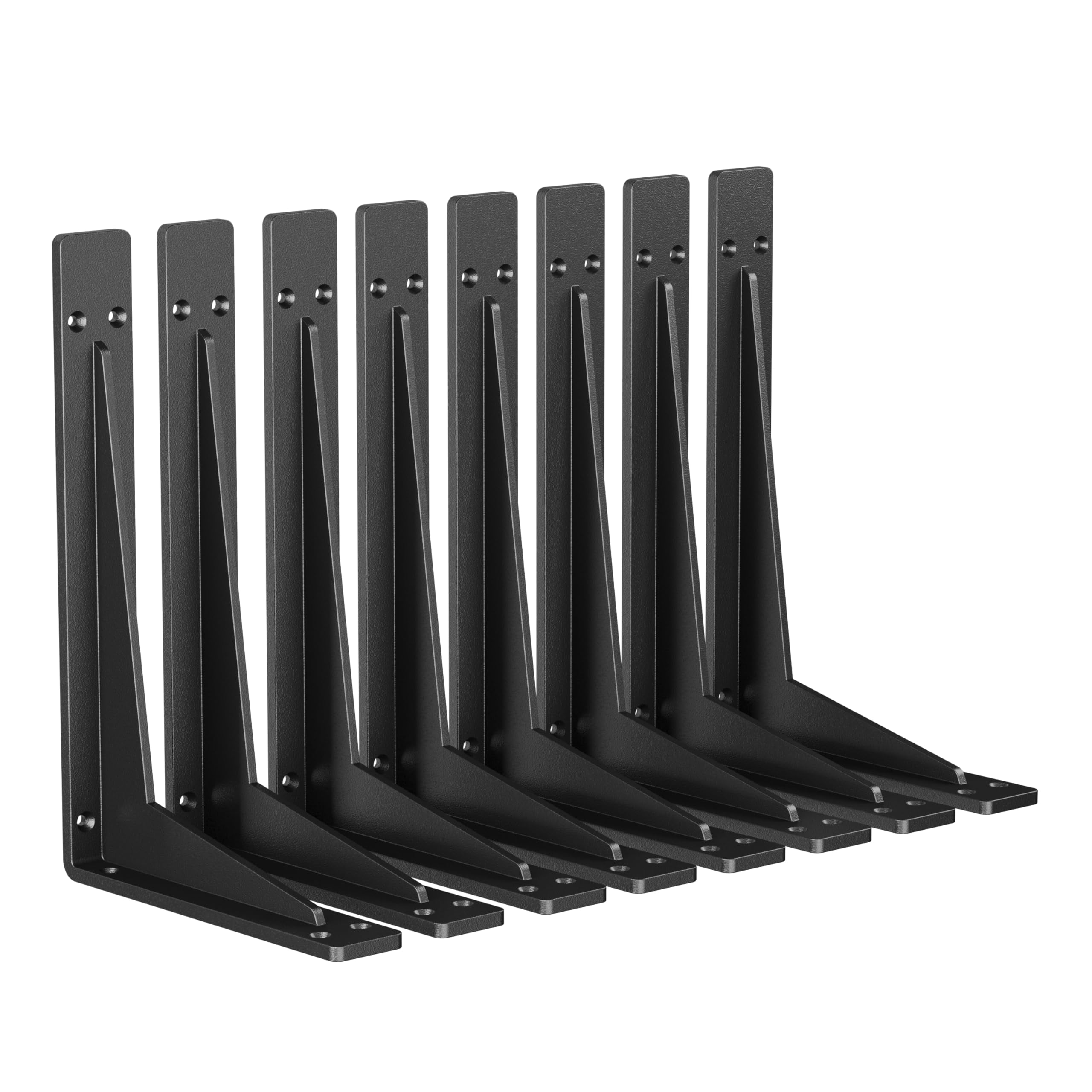 NEODROP 8-Pack 6 Inch Heavy Duty Shelf Brackets, Premium Metal Wall Bracket for Mantel ...