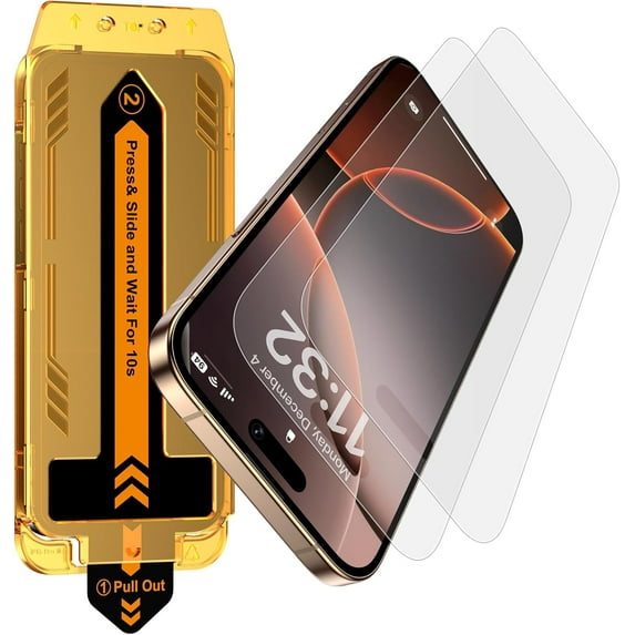 NEOFDC 2 Pack Matte Glass Screen Protector for iPhone 16 Pro Max, [Auto ...