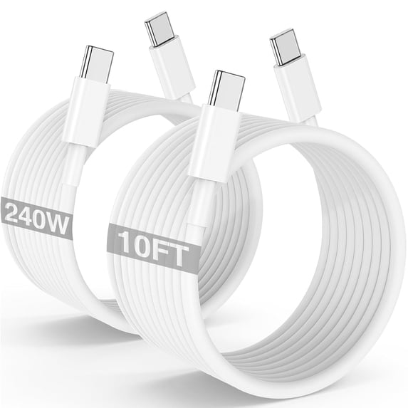 NEOFDC for 240W Long USB C to C Fast Charging Cable 10ft, Type C to C ...