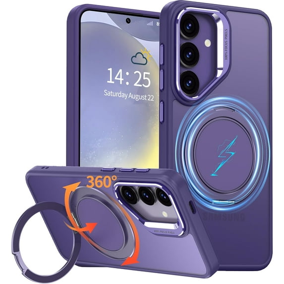 NEOFDC for Samsung Galaxy S25 Case with 360°Rotatable Magnetic Stand ...