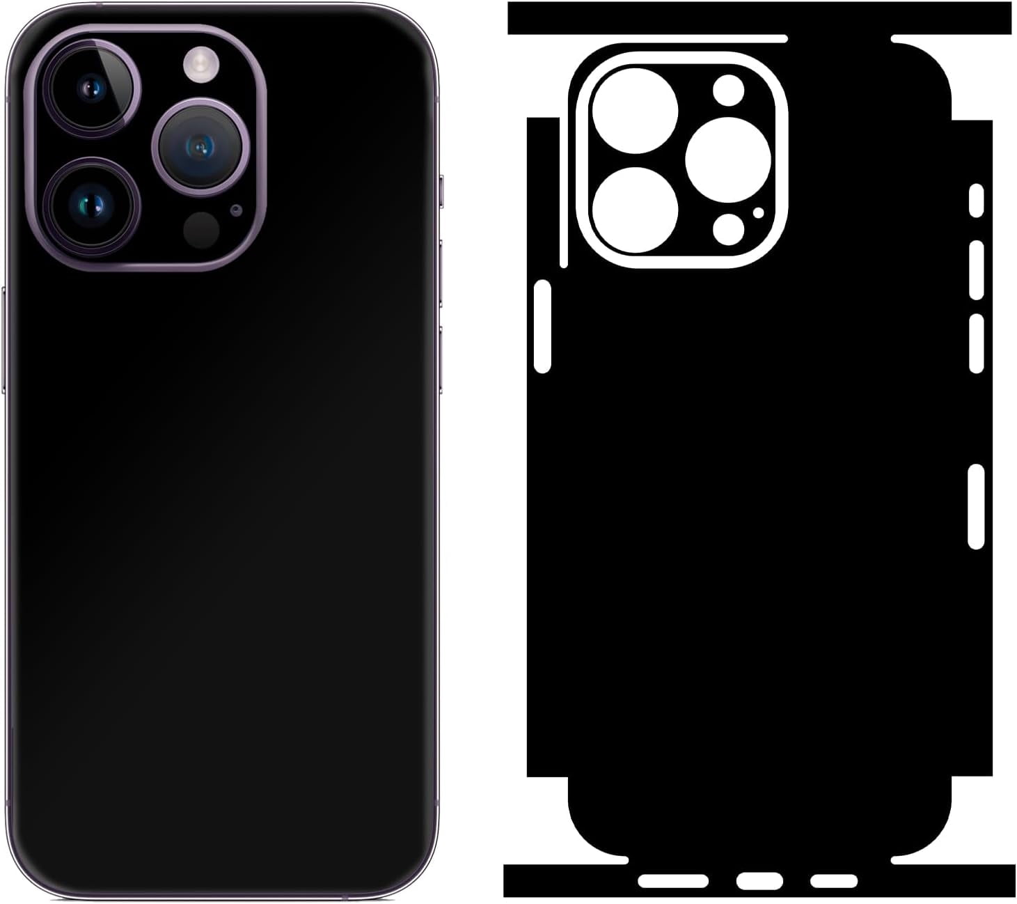 NEOFDC for 2 Pack iPhone 15 Pro Max Skin Wrap, Ultra Thin Vinyl Sticker ...