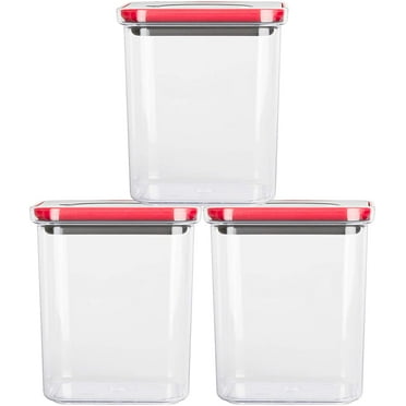 NEOFLAM Airtight Smart Seal Food Storage Container (Set of 3, Square ...