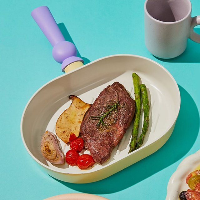 NEOFLAM Better Finger 9.5" Grill Pan for Stovetops and Induction | Made ...