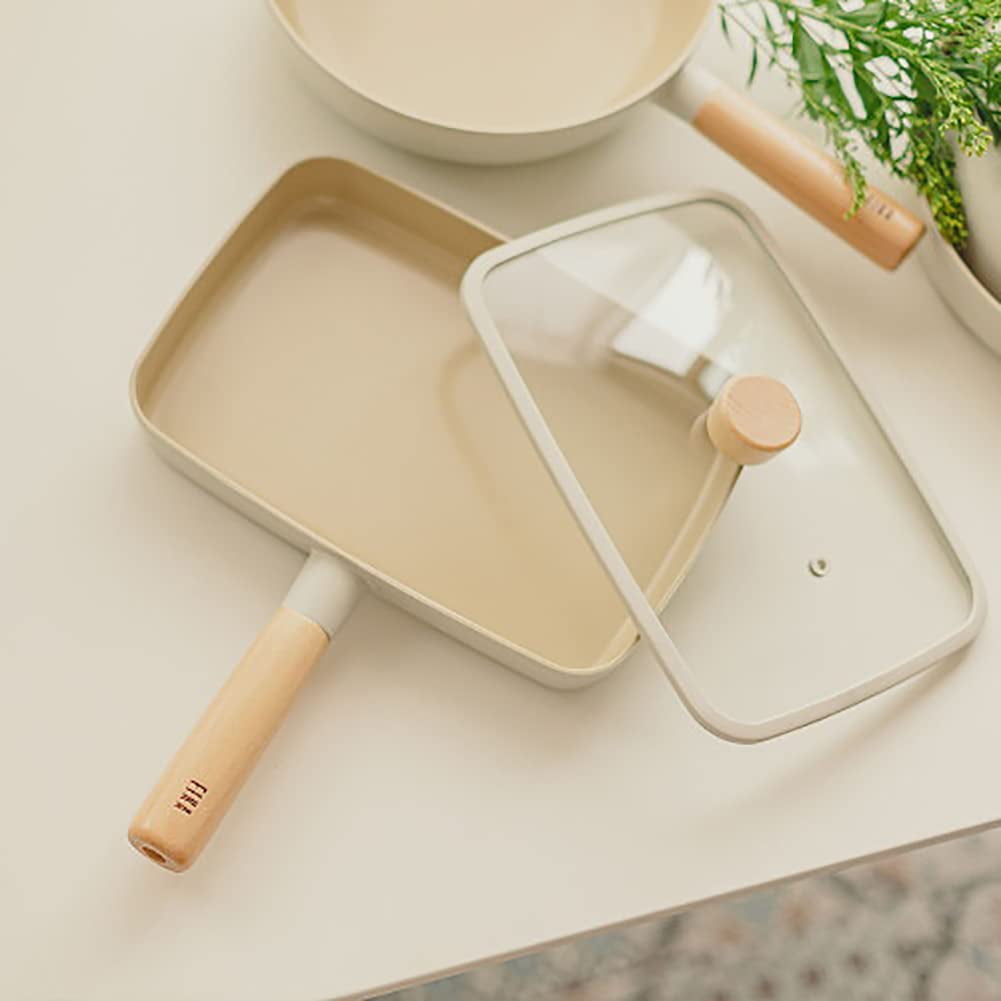 NEOFLAM FIKA Brunch Pan with Glass Lid for Stovetops and Induction ...