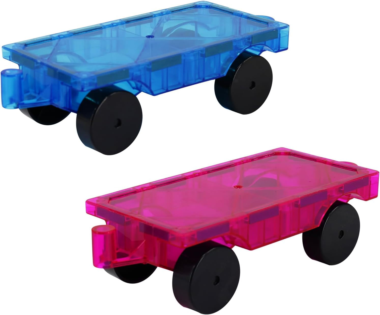 Neoformers 2-Piece Magnetic Tiles Car Set Truck Kit Toy with Stronger ...