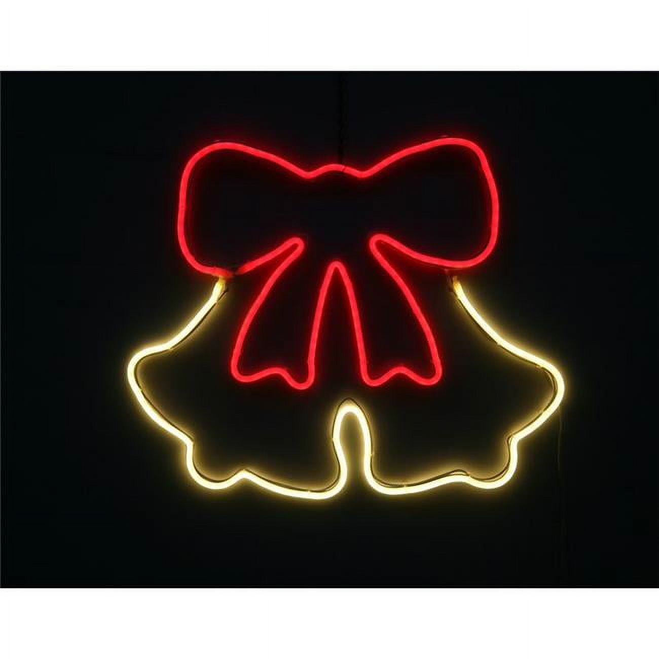 Star Bright 9438011 22 x 2 x 26 in. LED Neon Bell Silhouette, Red ...