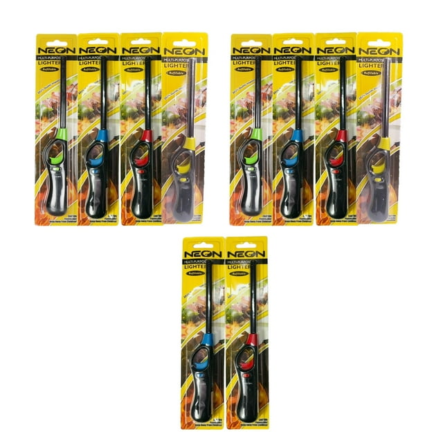NEON Multi-purpose Refillable Lighters Fireplace Grill Gas Stove BBQ ...