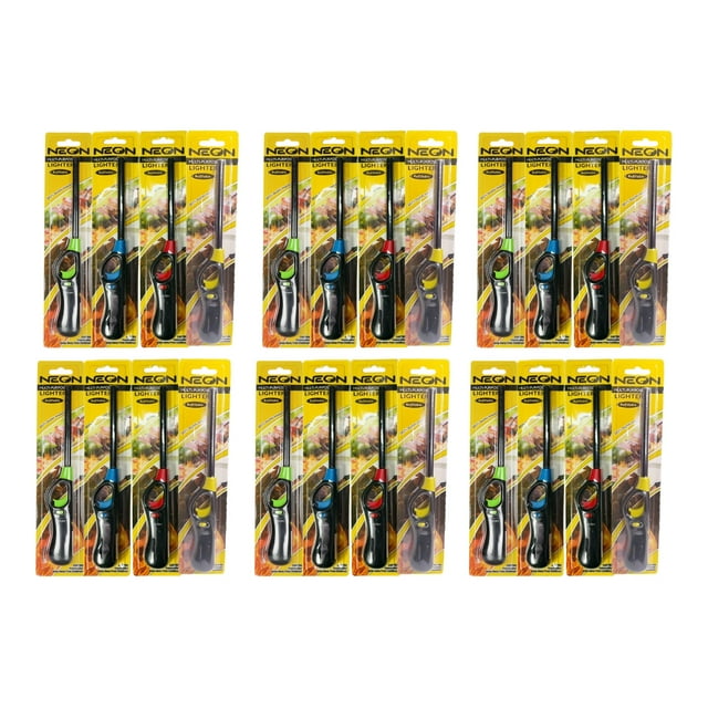 NEON Multi-purpose Refillable Lighters Fireplace Grill Gas Stove BBQ ...