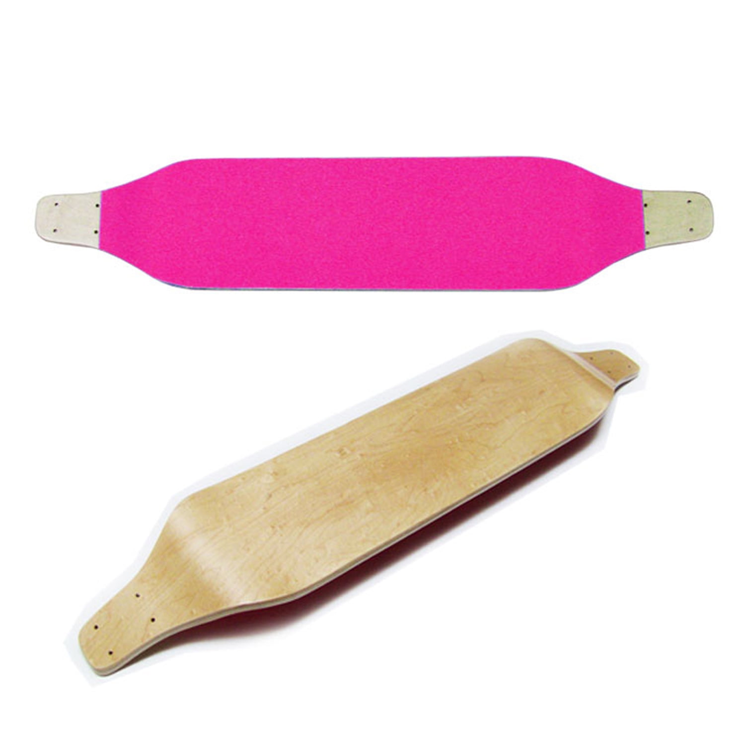 NEON PINK Drop Down LONGBOARD SKATEBOARD Deck CRUISER - Walmart.com