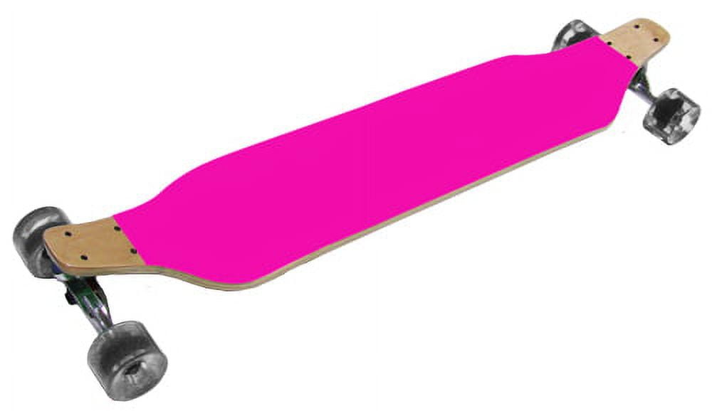 NEON PINK Skateboard RACER DROP DOWN Complete LONGBOARD - Walmart.com