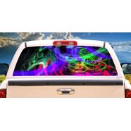 ACID Rear Window Graphic truck car suv view thru vinyl decal back ...