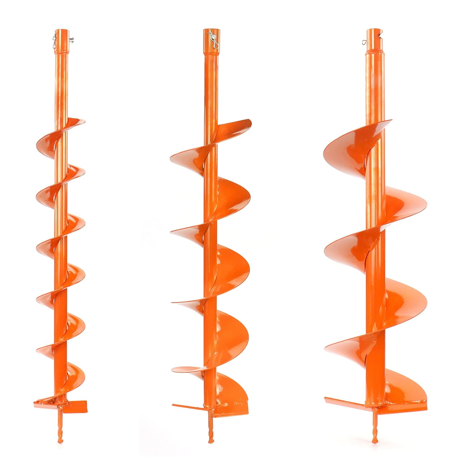 NEOTEC Pack of 4" 6" 8" Three Earth Auger Drill Bits for Gas Powered ...