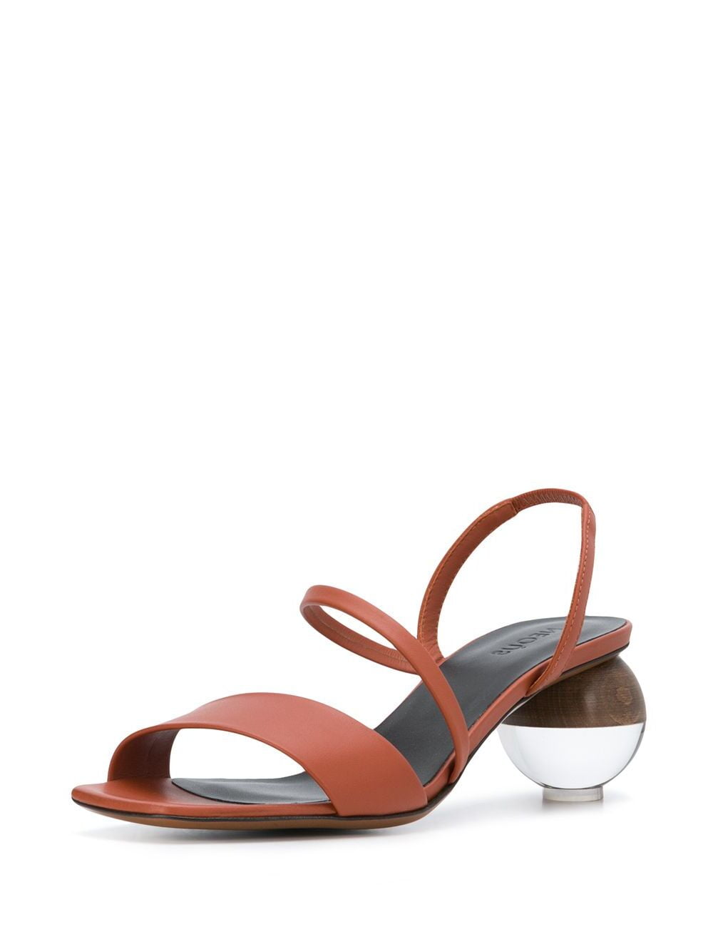 NEOUS Latouria heel sandals Clear Ball Heel Open Toe Kitten Sandal ...