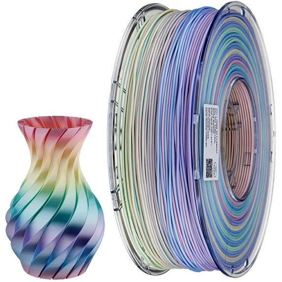 NEOYFC 57D Silk TPU Filament Aurora Rainbow 1.75mm 1KG FDM 3D Printer ...