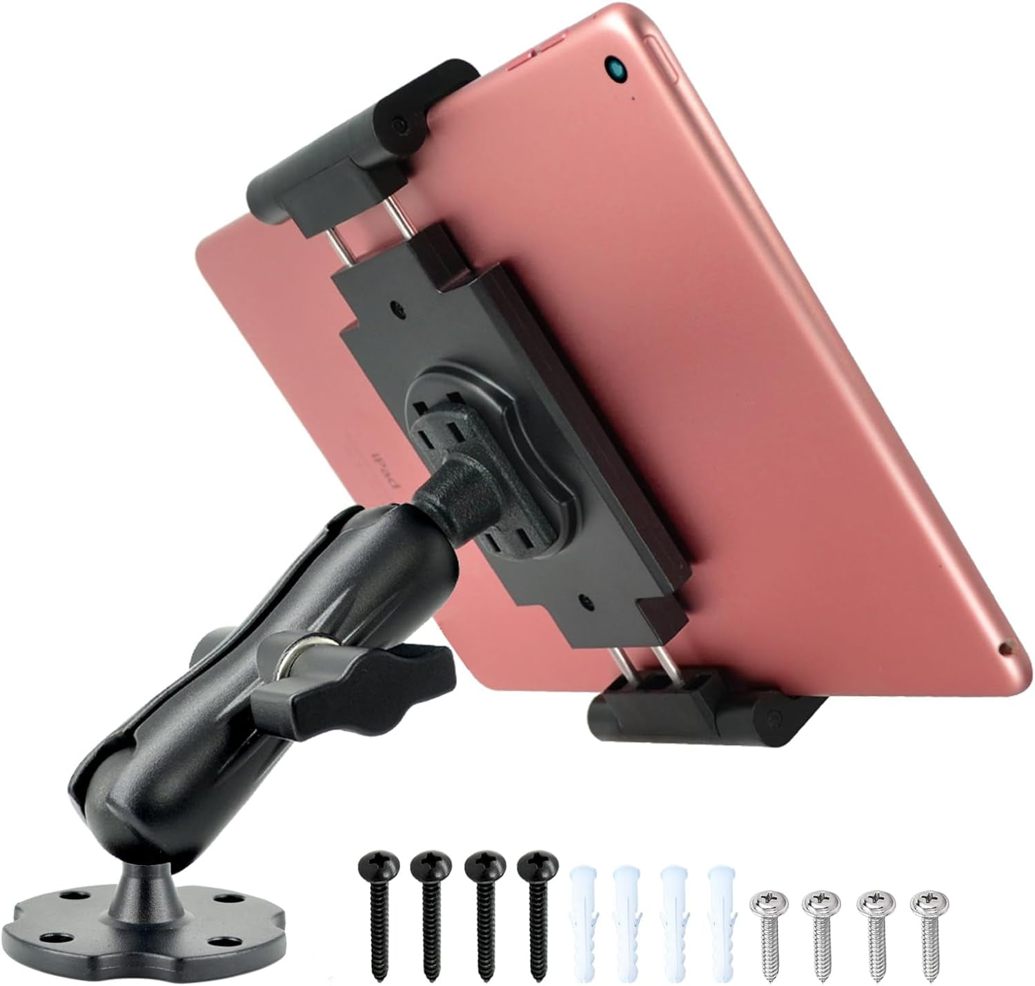 NEOYFC Arm Heavy Duty Tablet Mount Drill Base - for 6.5"-12.9" Tablet ...
