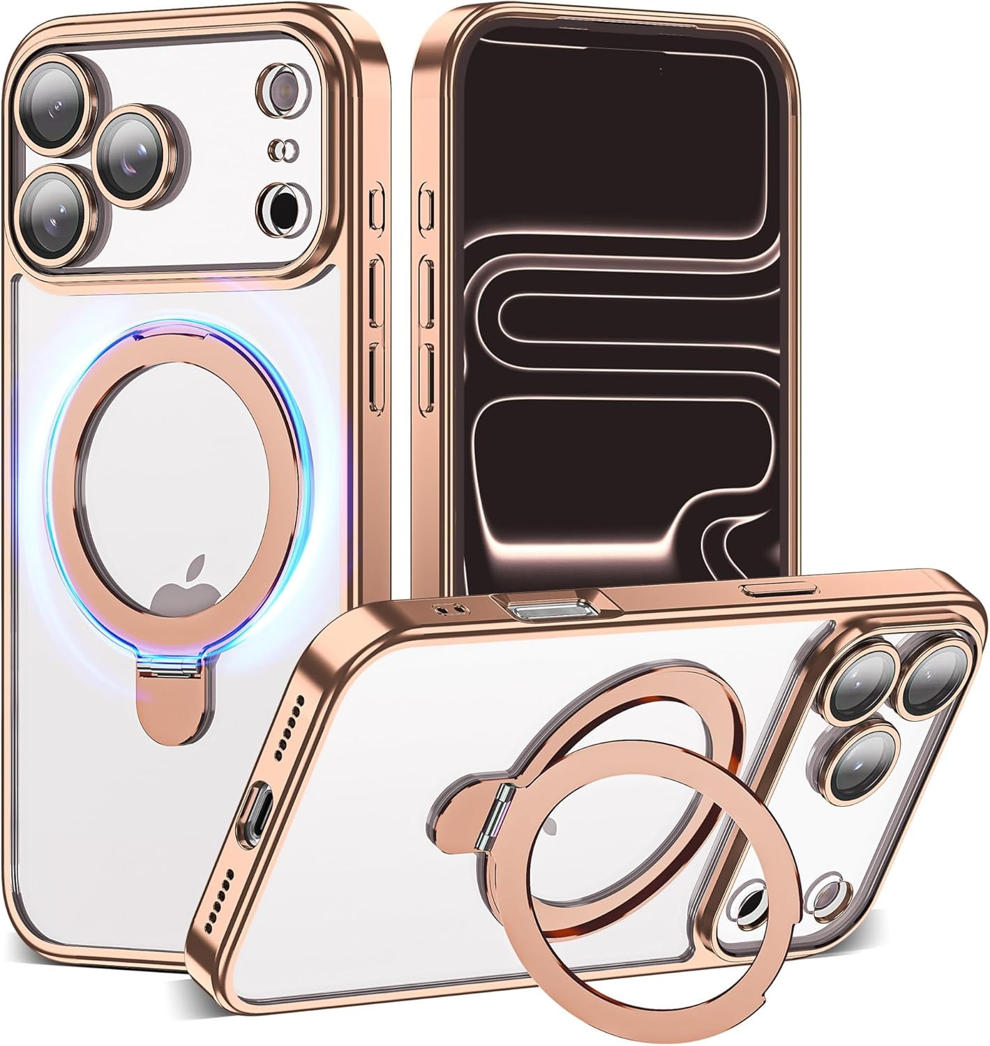 NEOYFC with Clear iPhone 17 Pro Max Case with Magnetic Stand ...