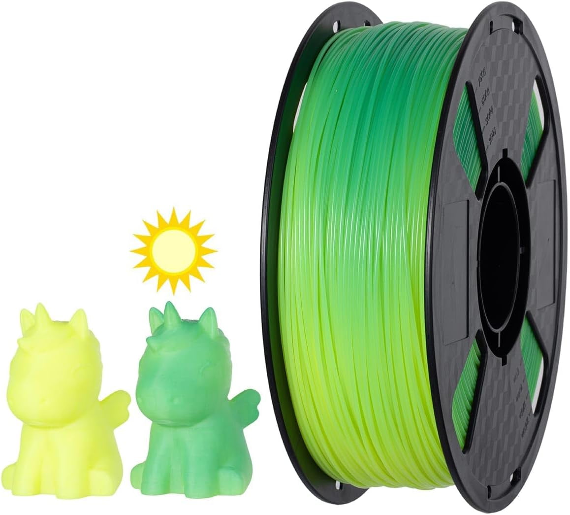 NEOYFC UV Sunlight Color Changes PLA Filament 1.75mm 1KG Yellow to ...
