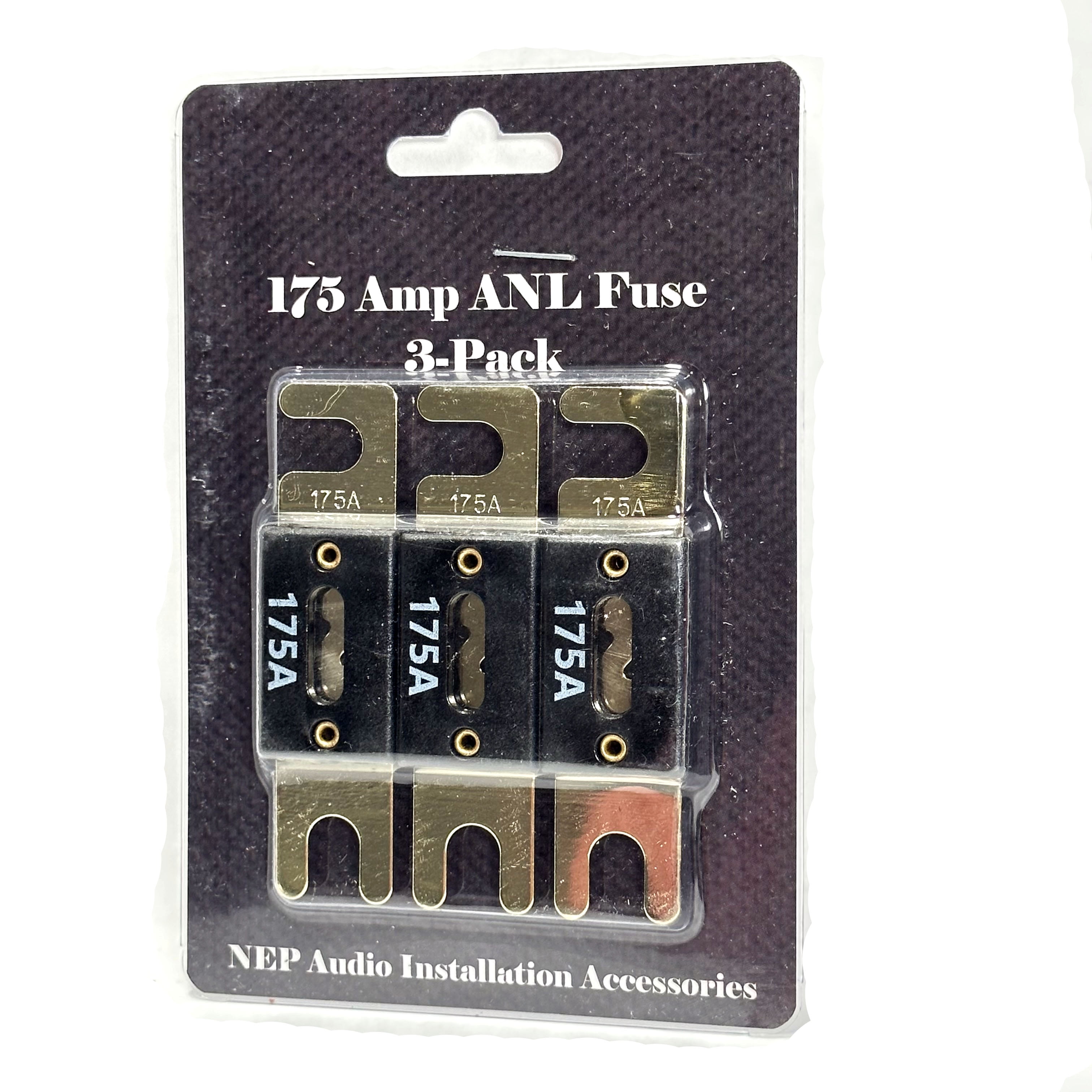NEP Audio 175 Amp ANL Fuse Inline Fuse for Car Audio 3 Pack - Walmart.com