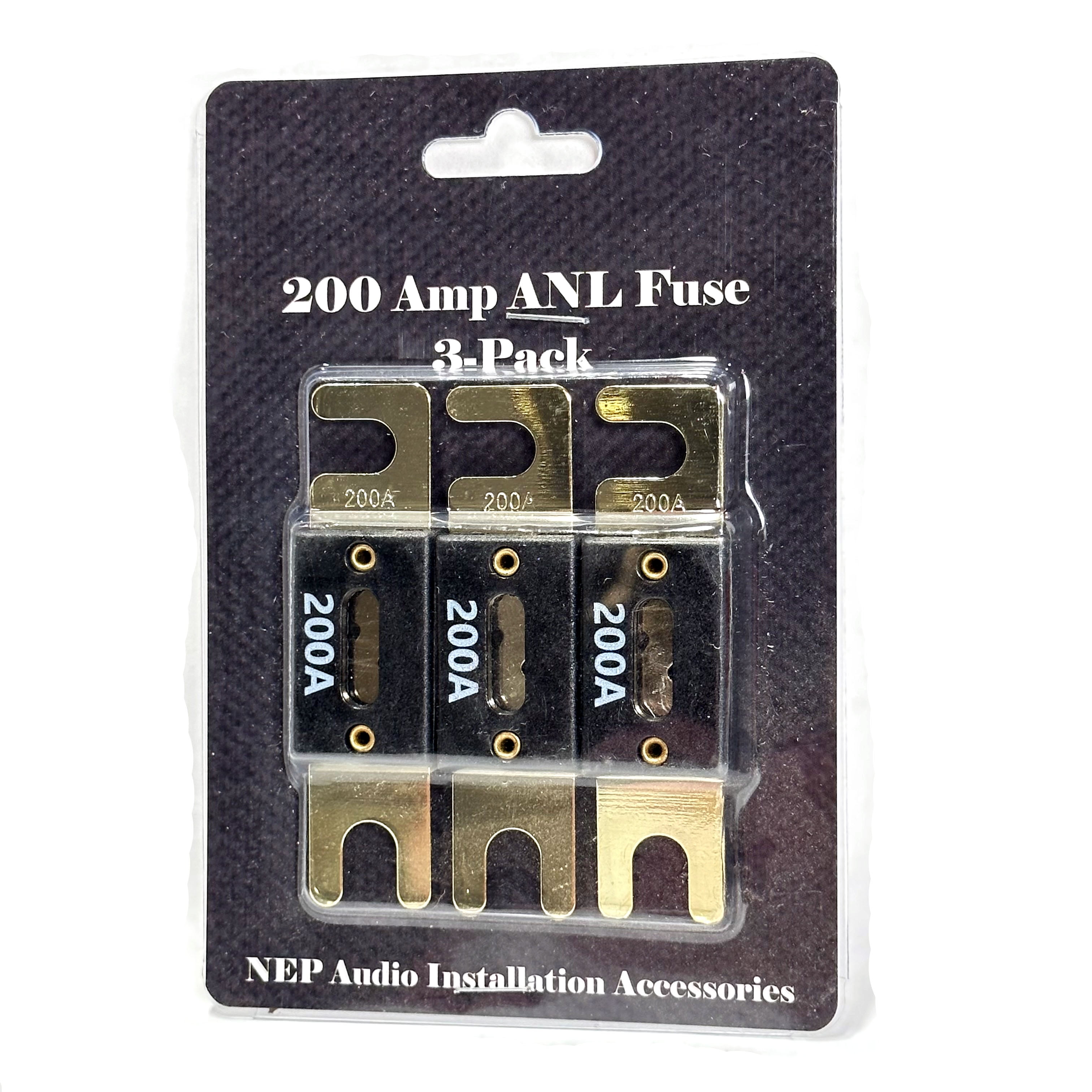 NEP Audio 200 Amp ANL Fuse Inline Fuse for Car Audio 3 Pack - Walmart.com