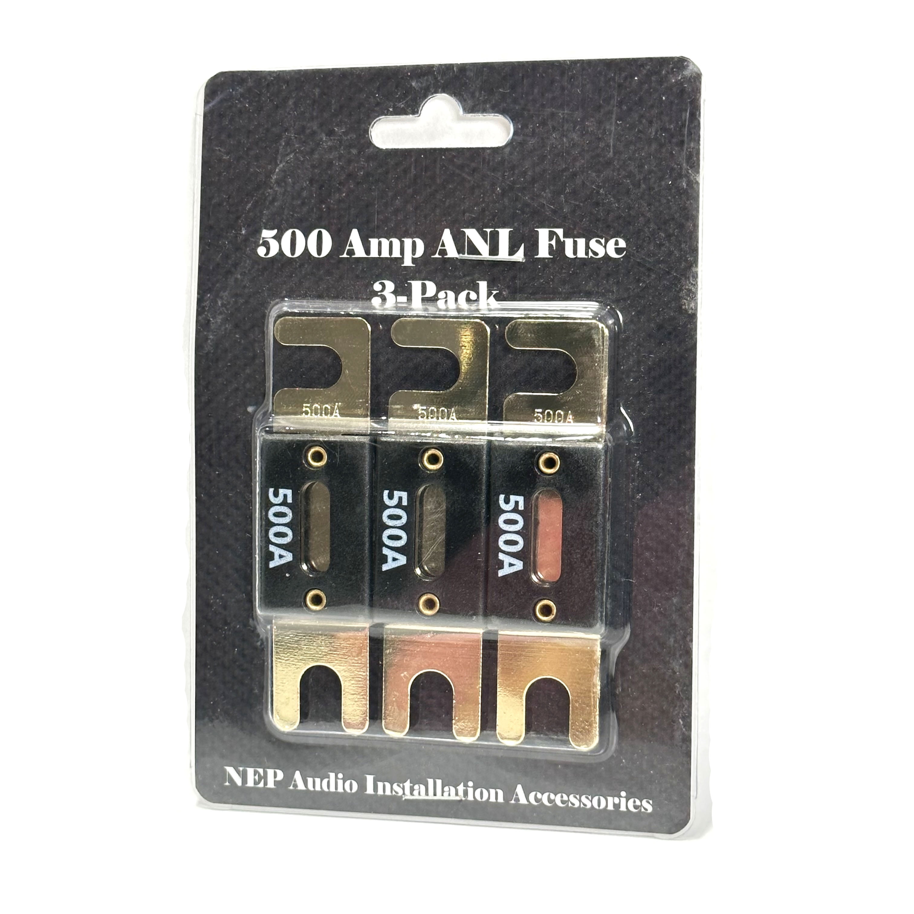 NEP Audio 500 Amp ANL Fuse Inline Fuse for Car Audio 3 Pack - Walmart.com