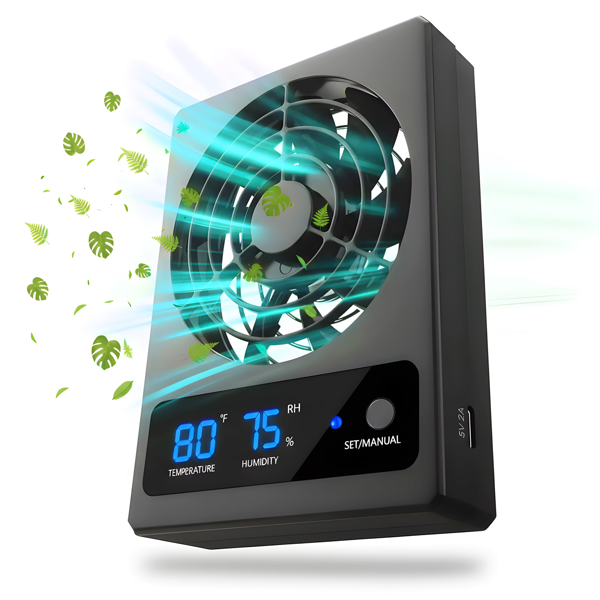 NEPTONION Reptile Ventilation Fan, High-Temp Alarm, Tank Fan for ...