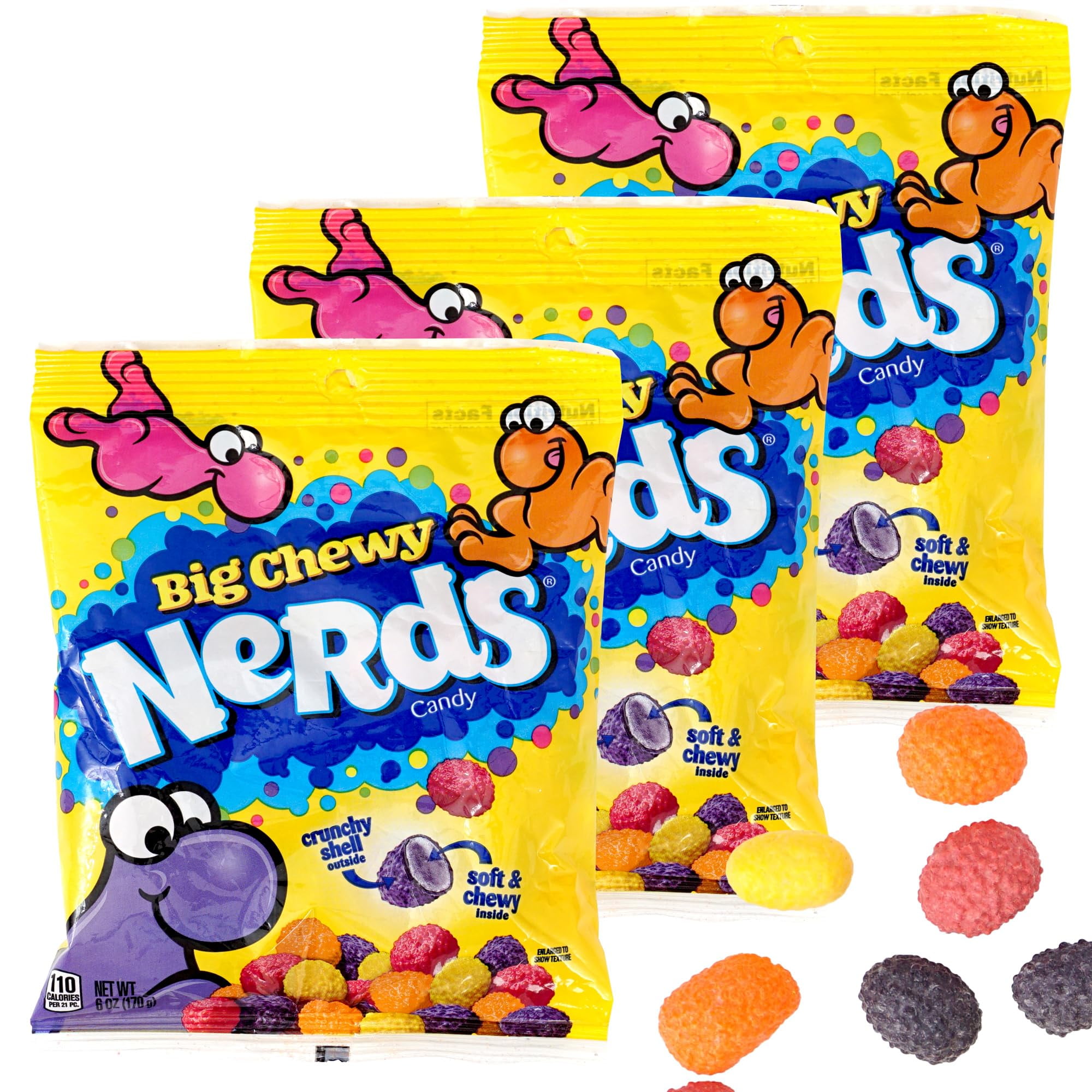 The Hampton Popcorn & Candy Company, NERDS Big Chewy Candy, Fruity ...