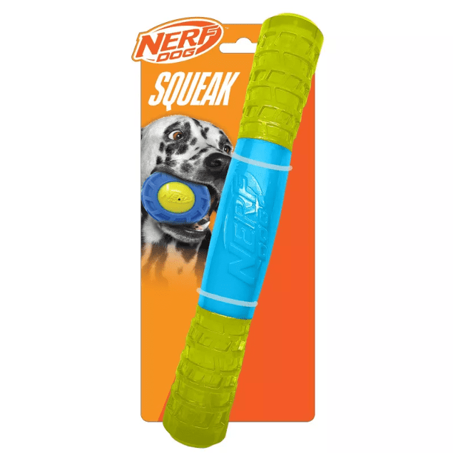 NERF 2" TPR EXO Squeak Dog Stick Toy - Walmart.com