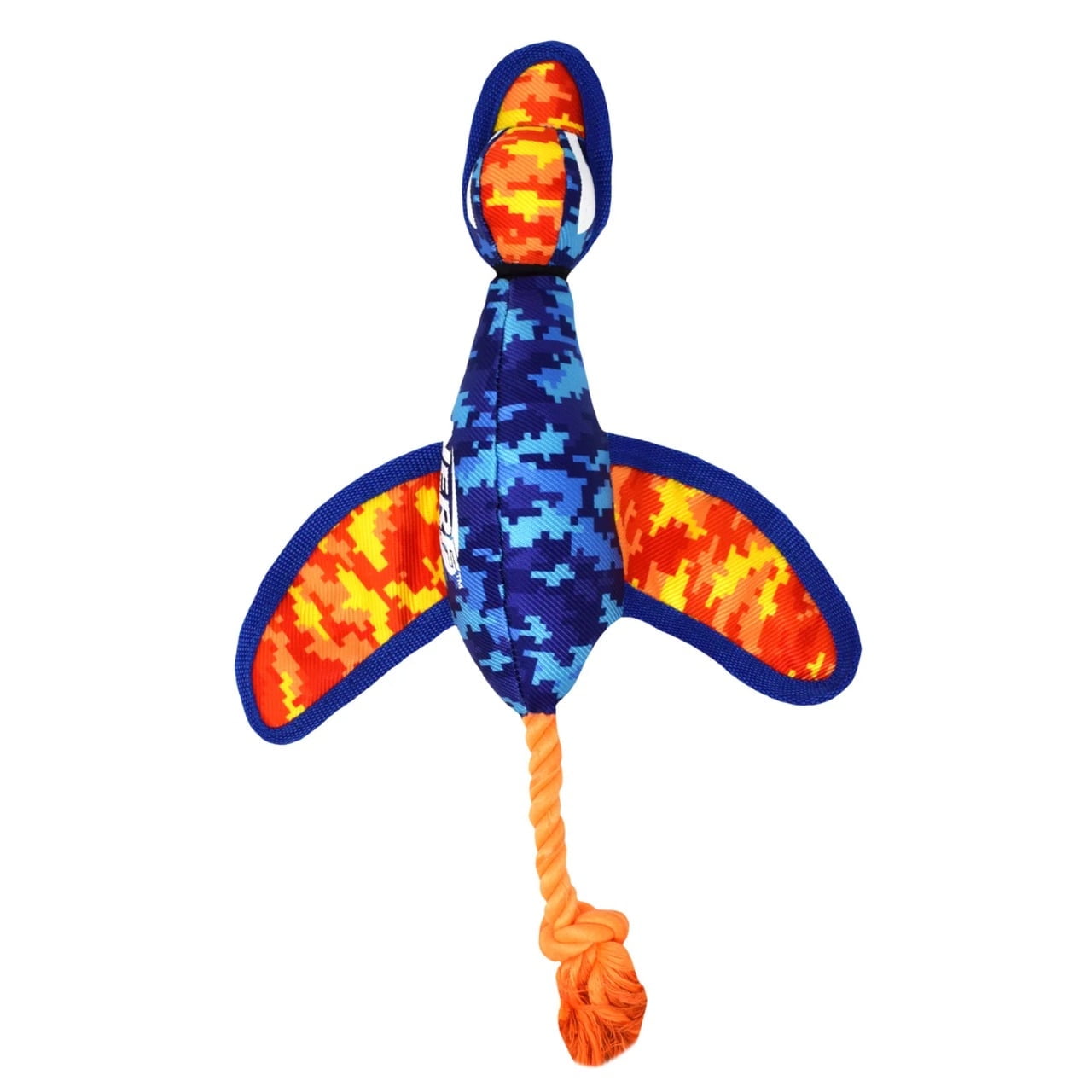 NERF Dog Crinkle Wing Launching Duck Toy, 40cm, GRS Nylon, Slingshot ...