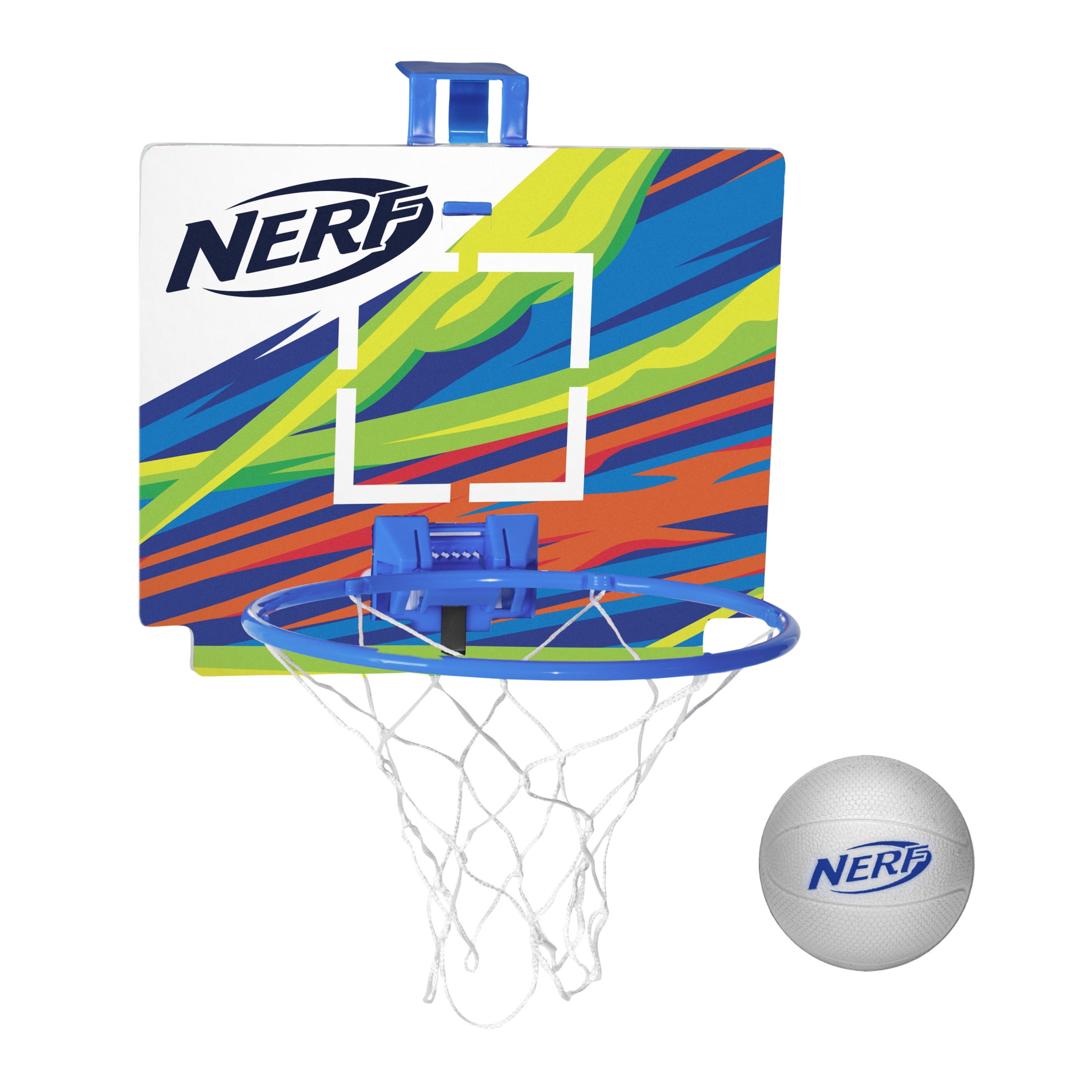 Franklin Sports NERF Mini Over Door Basketball Hoop Set for Kids ...