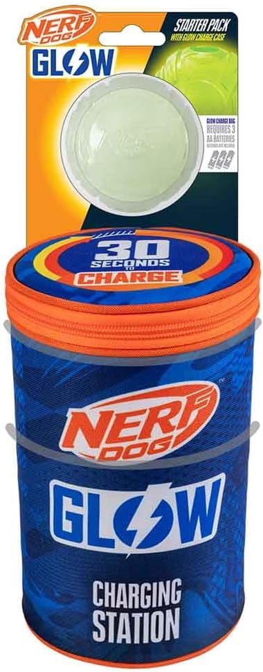 NERF Surge Glow in the Dark Ball Charging Station with Glow Charge Case ...