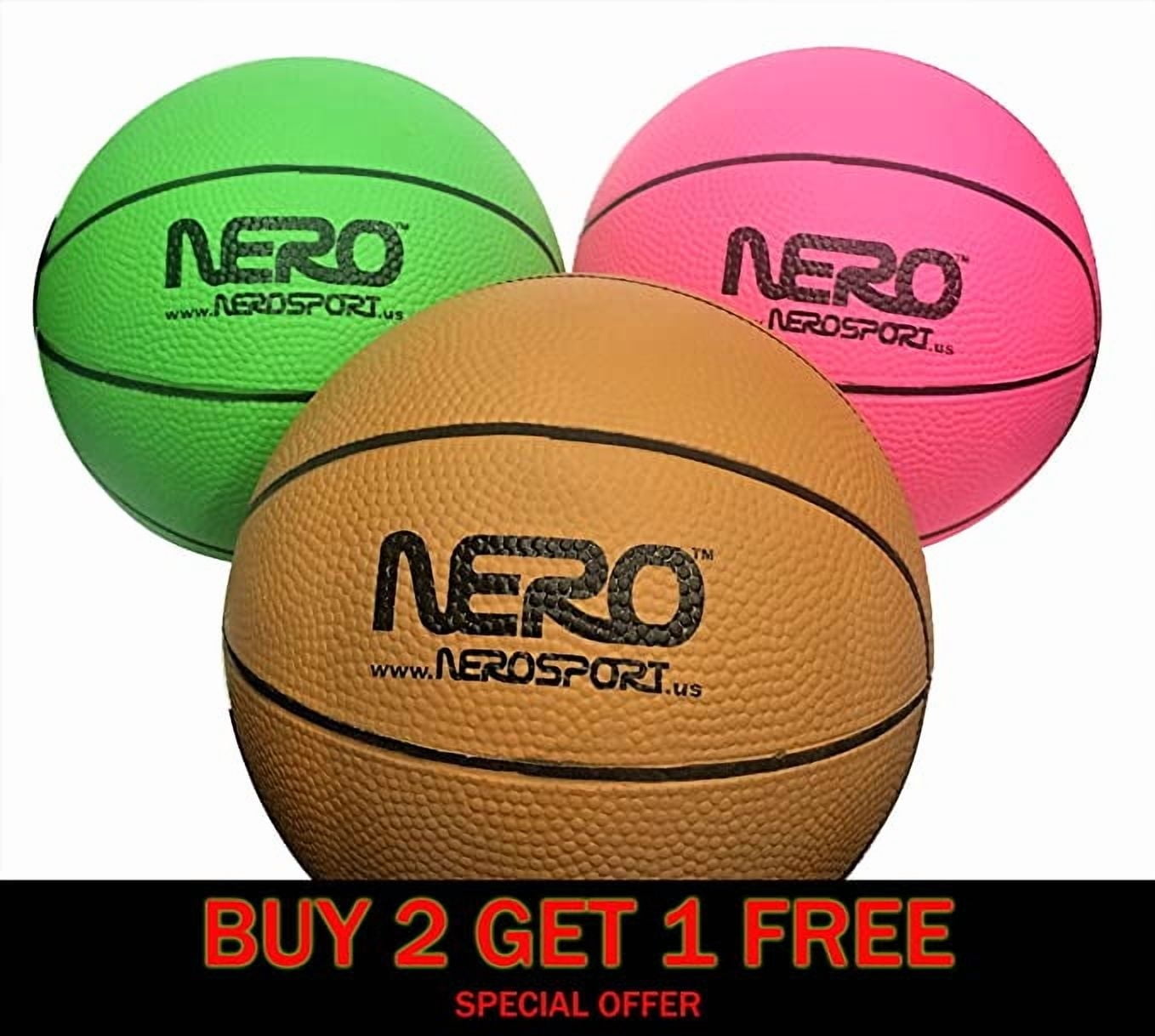 NERO SPORTS High Bounce Rubber Mini Basketball for Kids - Walmart.com