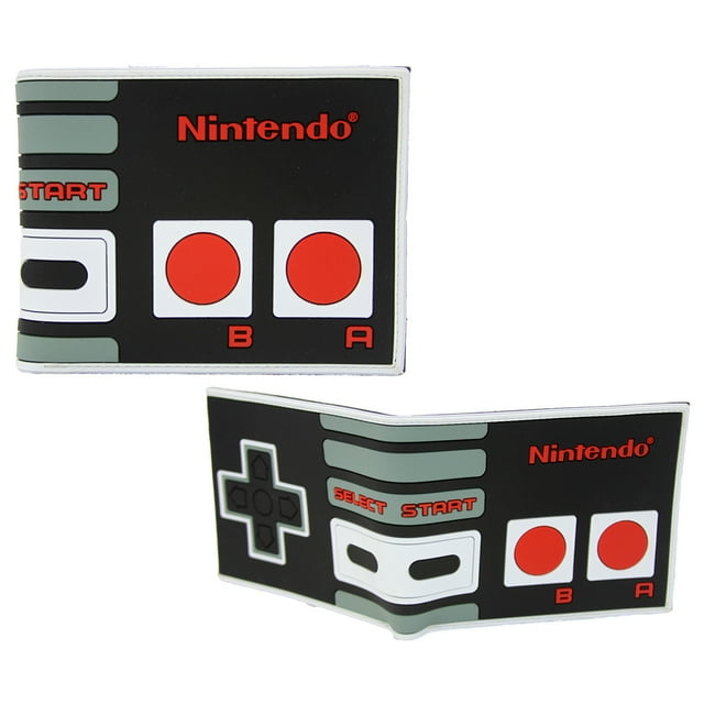 NES Controller - Nintendo 4x5" Bi-Fold Flat Wallet - Walmart.com