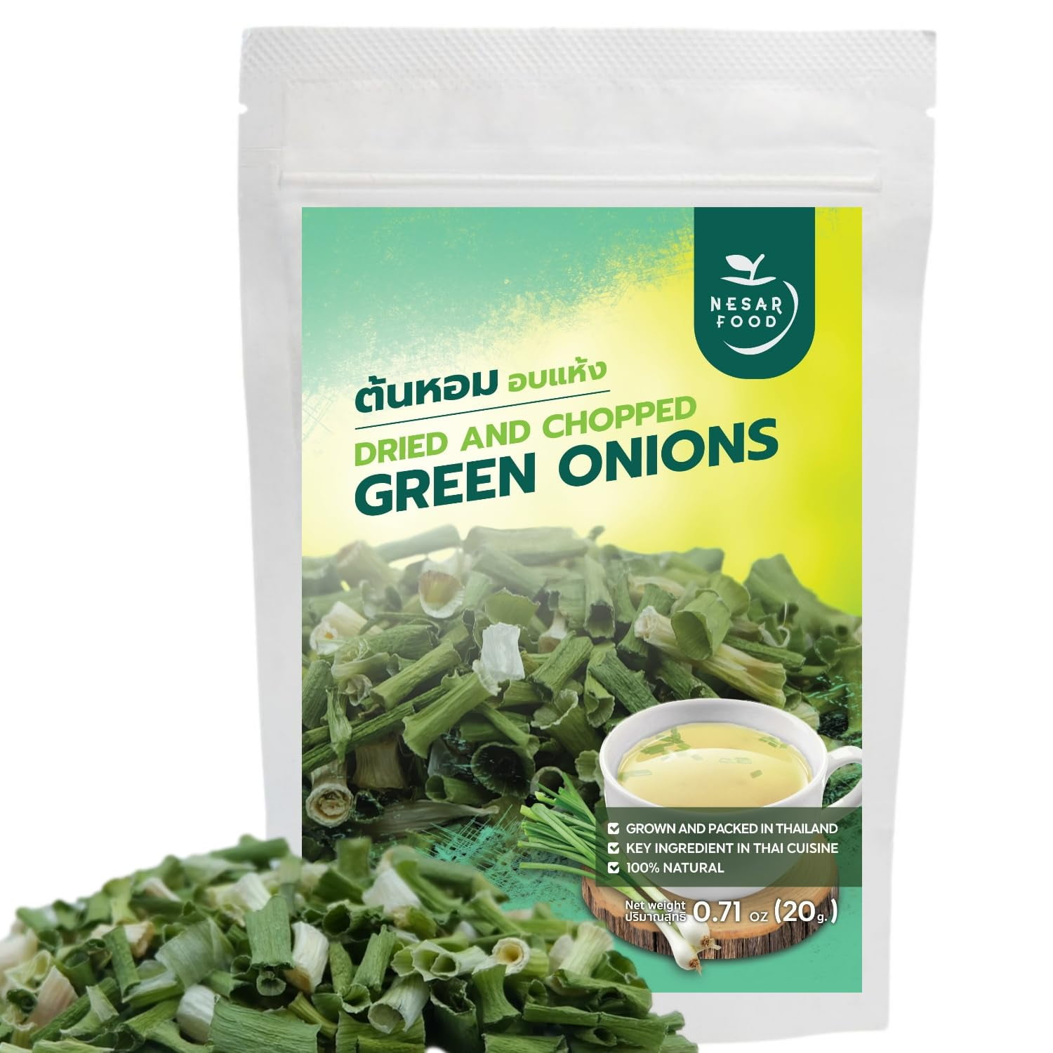 NESAR FOOD Premium Dried DMF15 Chopped Green Onions (Scallions ...