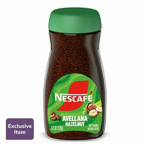 NESCAFÉ Hazelnut Instant Flavored Coffee, 4.2 Oz - Walmart.com