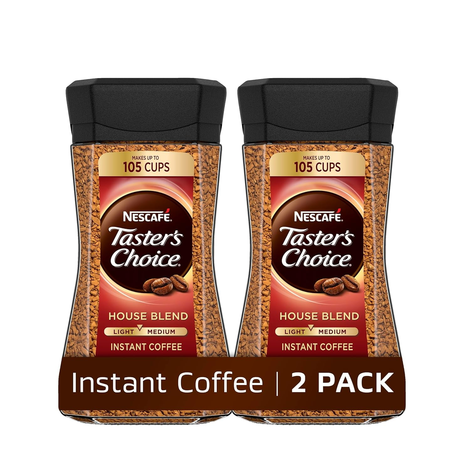 NESCAFÉ Taster's Choice Instant Coffee Light Medium Roast, House Blend ...