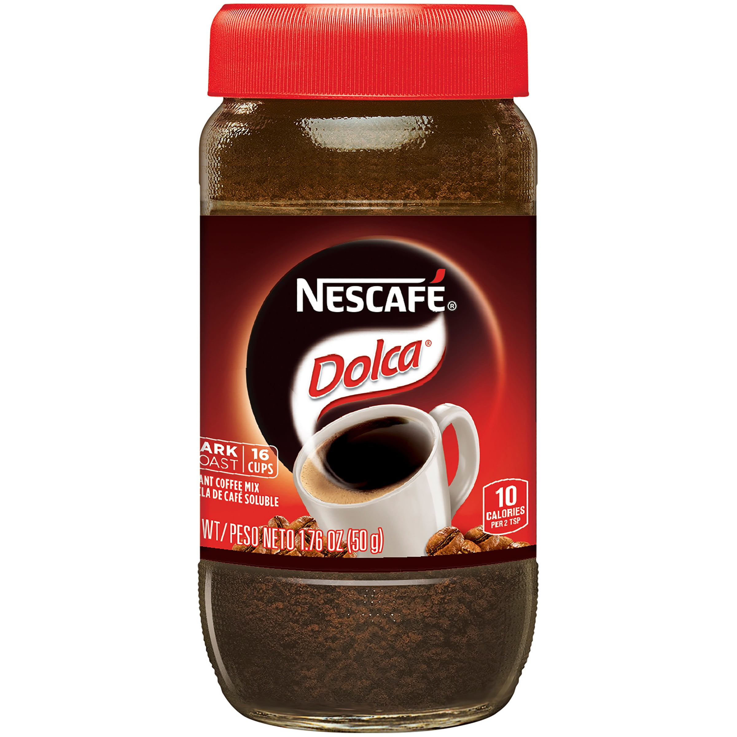 NESCAFE DOLCA Smooth Dark Roast Instant Coffee Mix with Caramelized ...